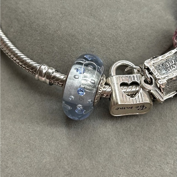 Pandora | Jewelry | Rare Authentic Pandora Ice Drops Murano Glass Charm ...